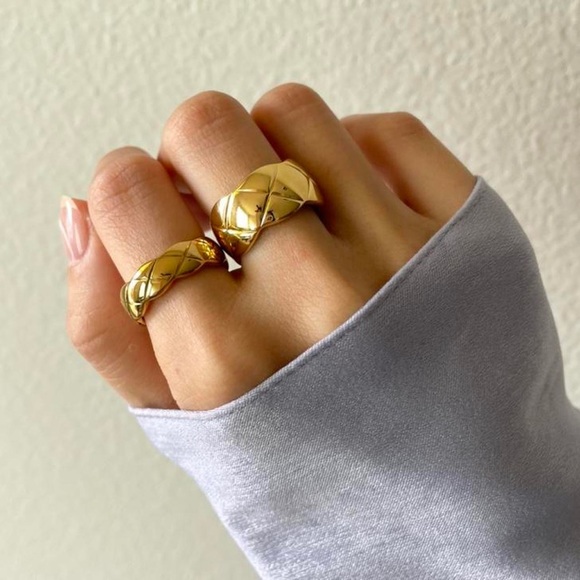Dear Mumu | Jewelry | 8k Gold Crush Ring | Poshmark